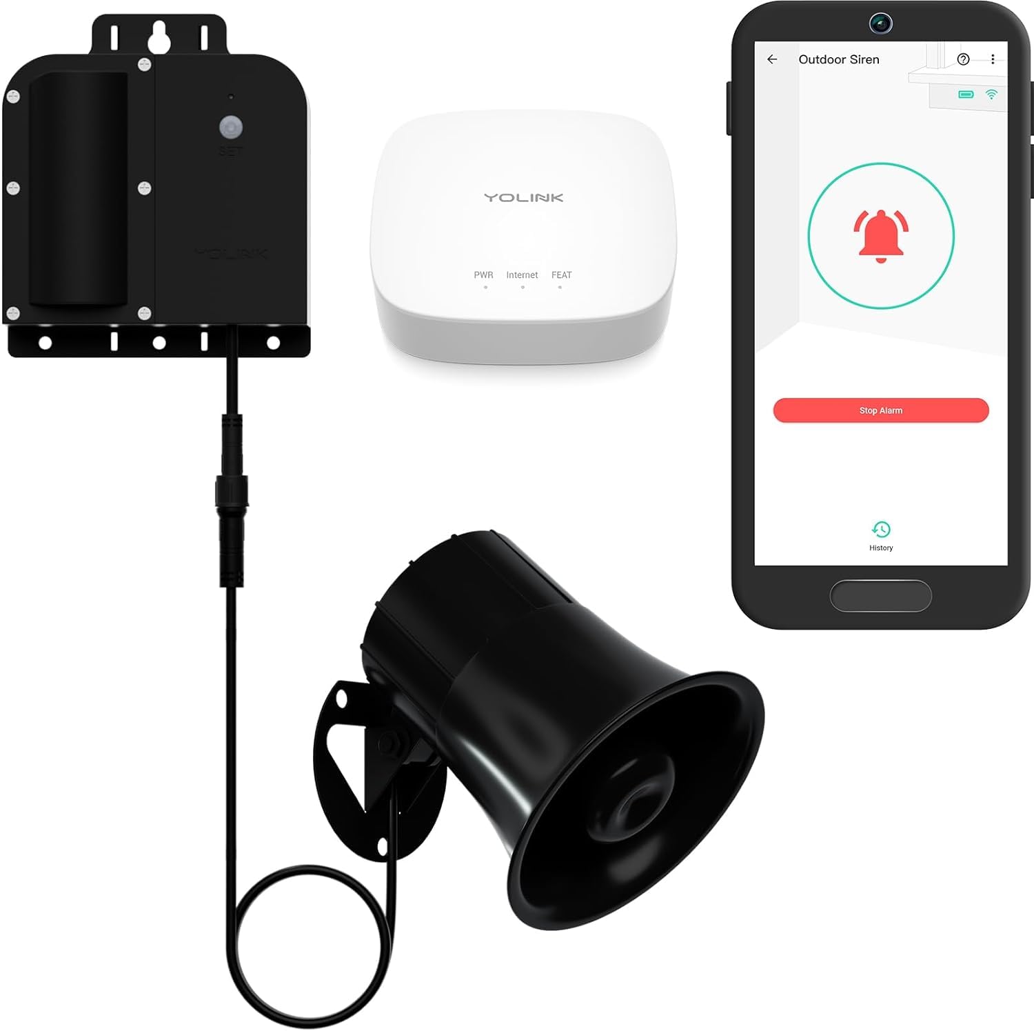 Amazon.com: YoLink X3 version Outdoor Alarm Controller, Ruggedized ...