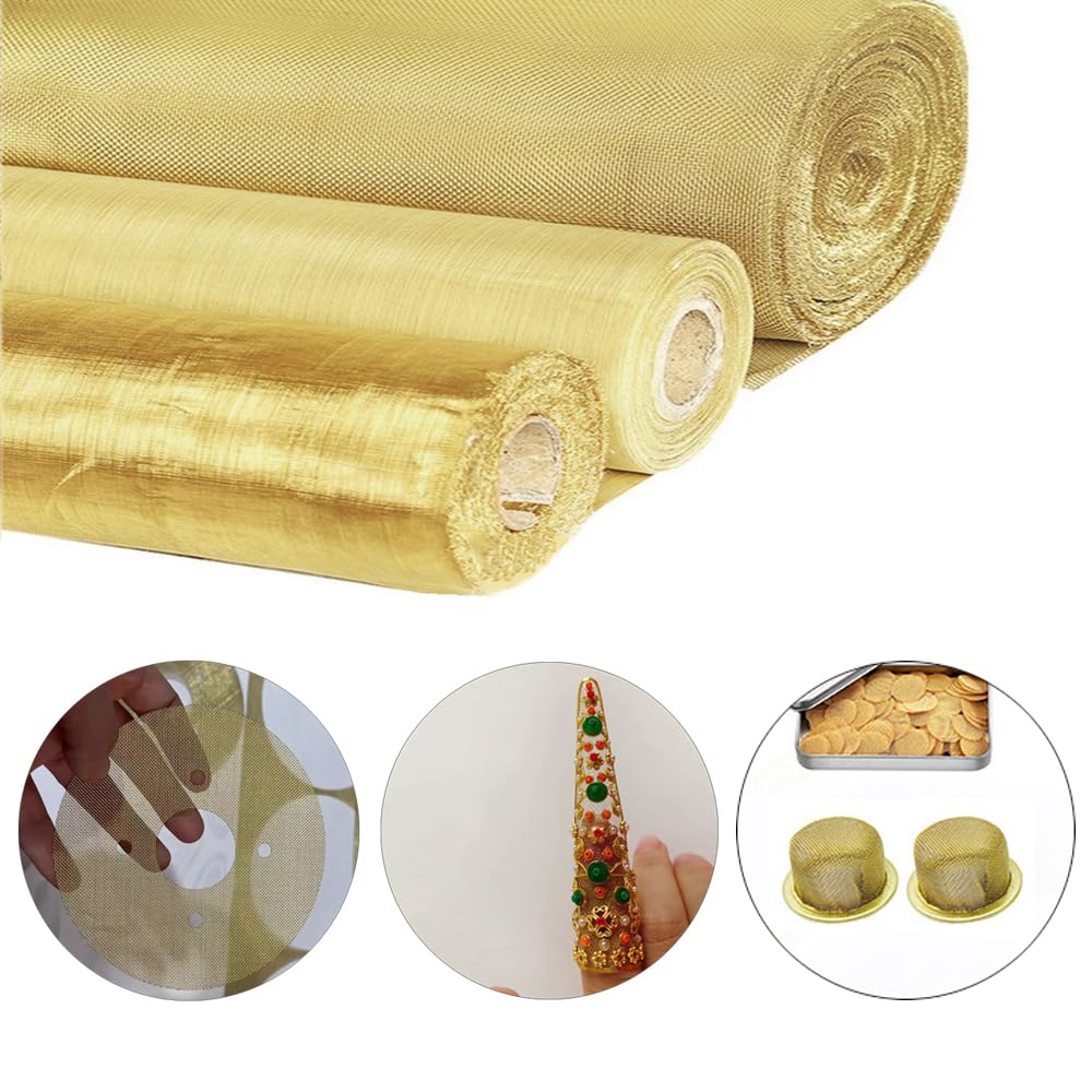 Brass Screen COYOUCO Brass Wire Mesh Sheet - 120 Mesh 45x100cm For ...