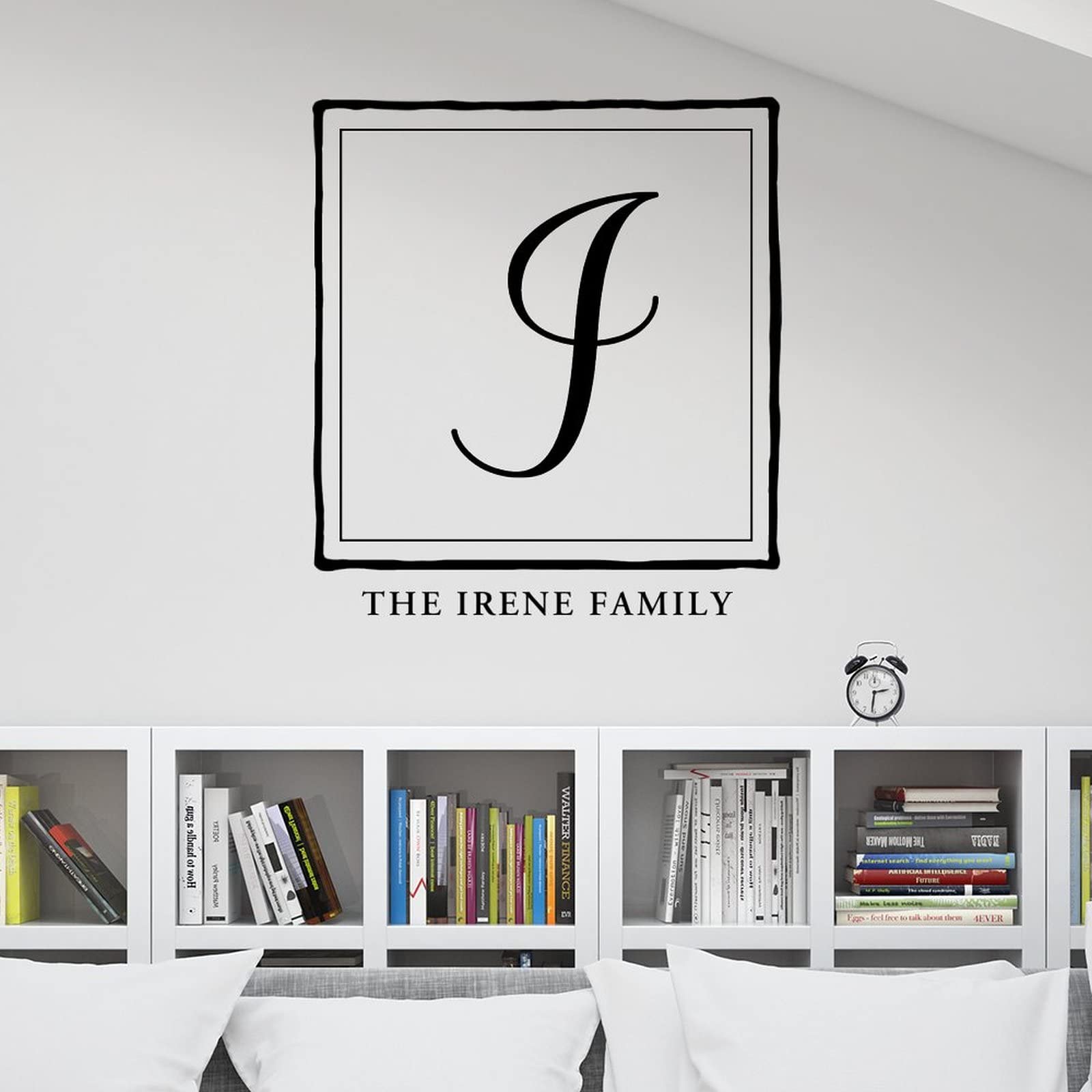 Monogrammed Initials For Wall Stickers Fancy Split Letter Monogram