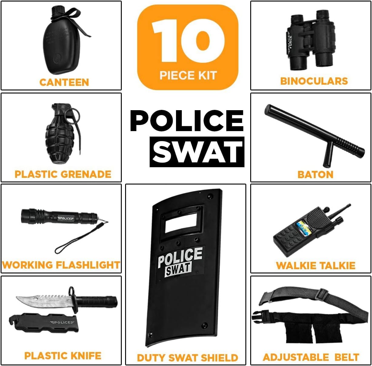 Police SWAT Role Play Set for Kids - Pretend Play Australia | Ubuy