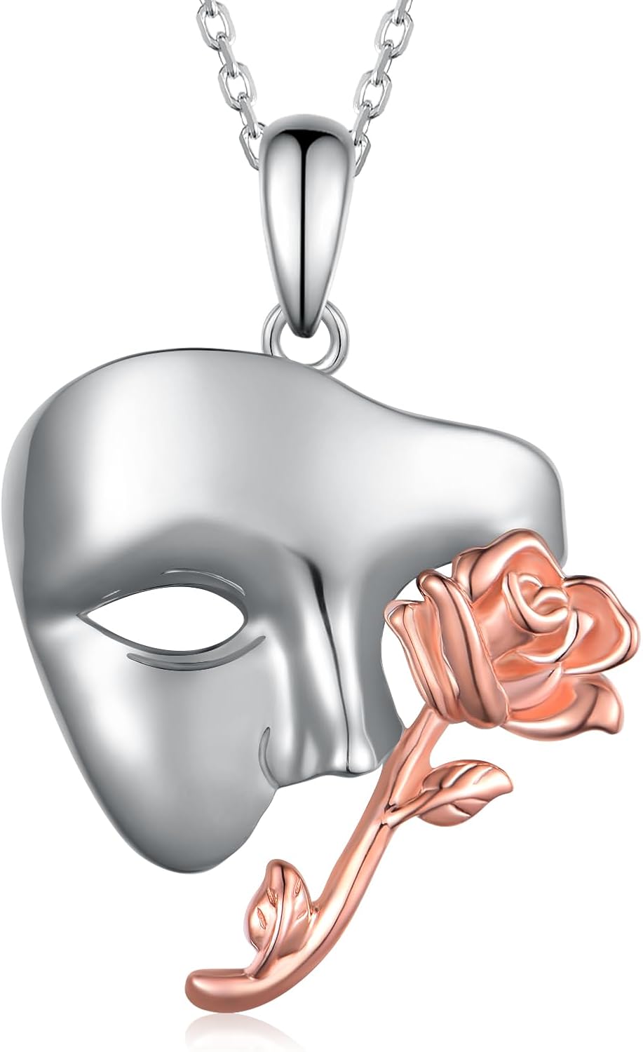 Amazon.com: Peireara Phantom of the Opera Necklace 925 Sterling Silver ...