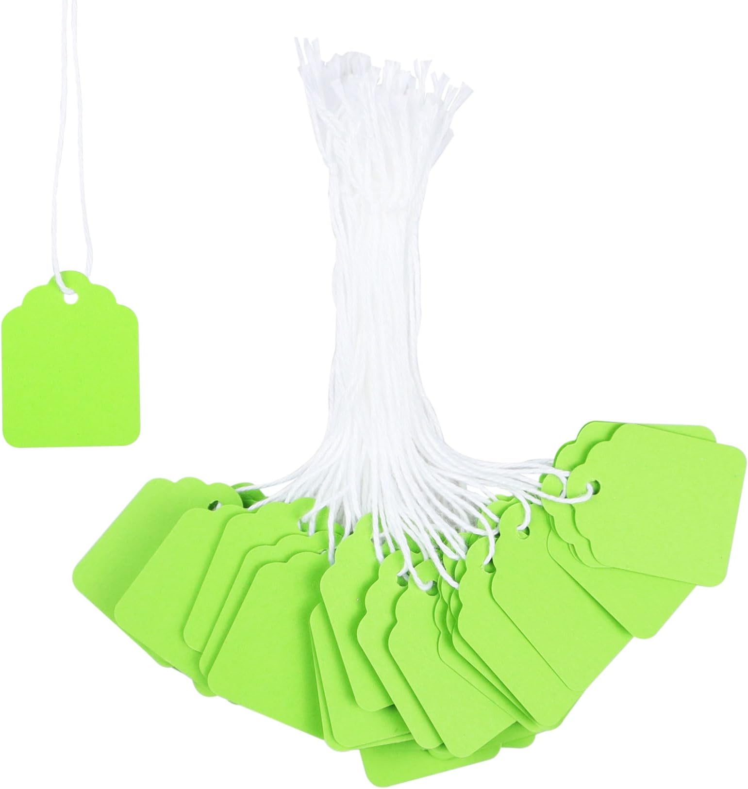 50Pcs Price Tags, Kraft Paper Price Tags with String, Blank Price ...