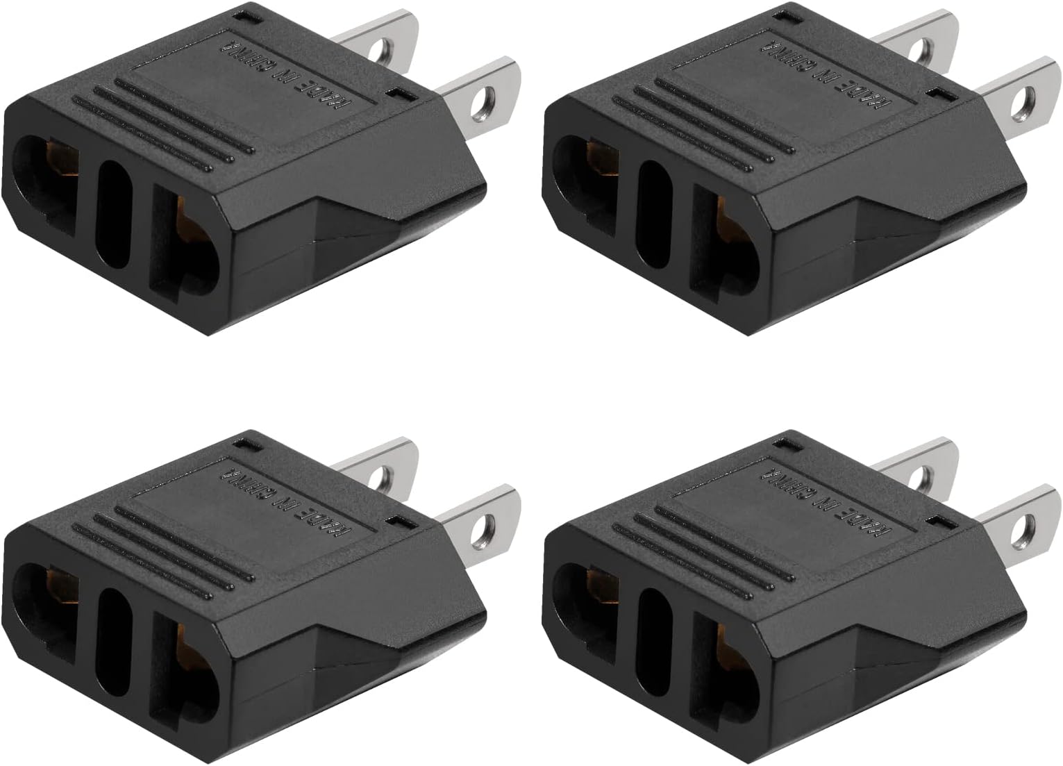 Amazon.com: Europe to America Adapter Plug, Jutoarts Small Europe to ...