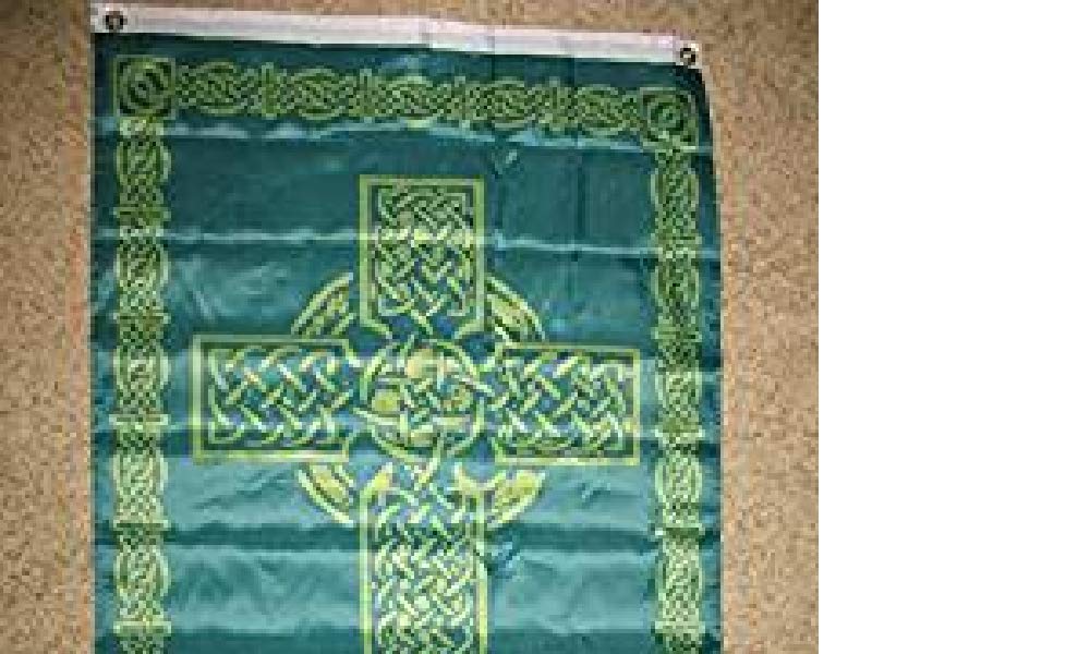Snapklik.com : AES Irish Celtic Cross Flag 3x5 Ireland Christian Banner
