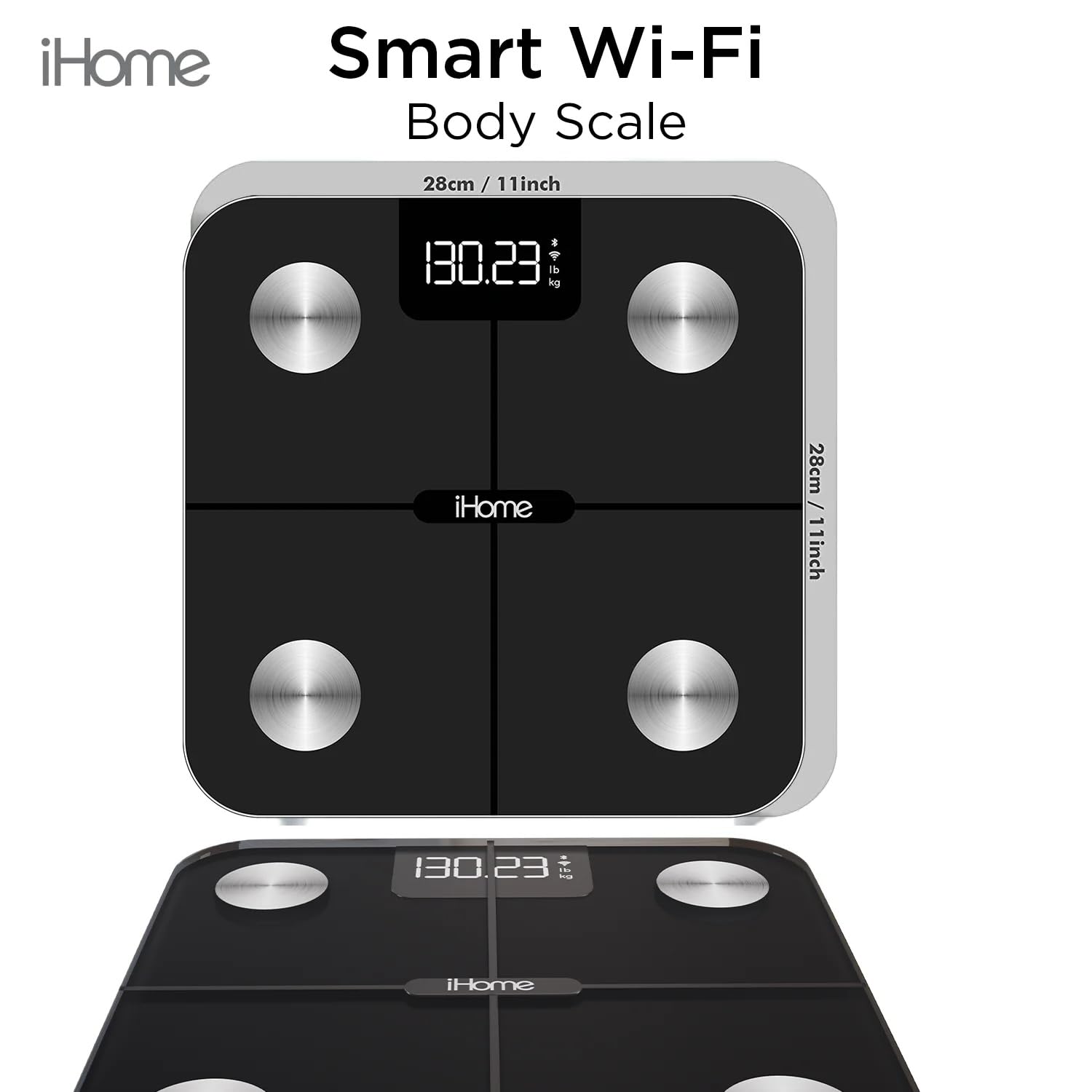 Snapklik.com : iHome Digital WiFi Smart Scale For Body Weight, Weight ...