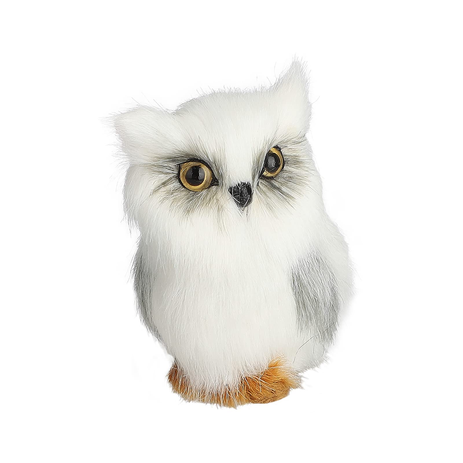 4Pcs Simulation Owl Mini Plush Owl Ornament Christmas Tree Decor ...