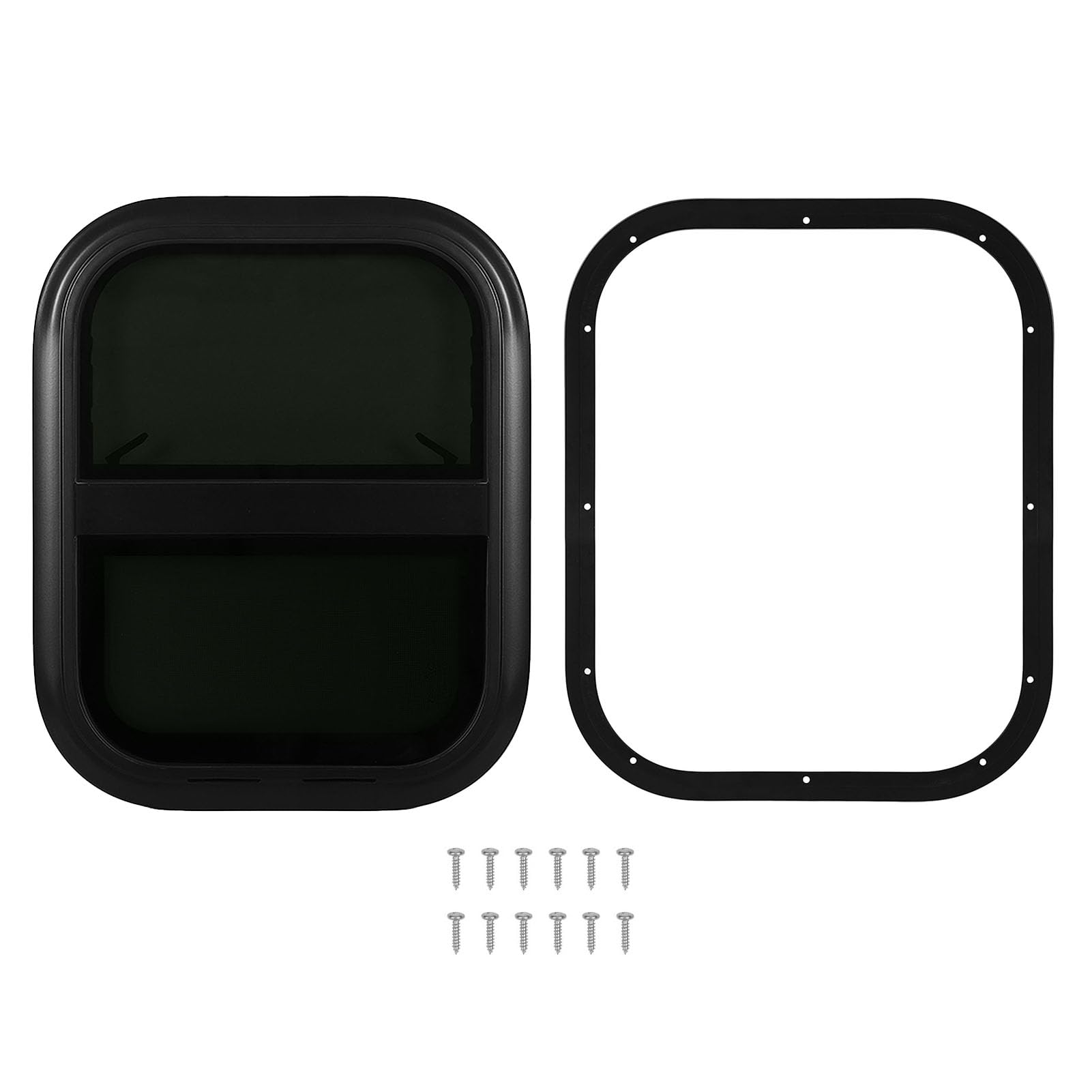 RV Sliding Windows with Screen 440mm H 390mm W Tinted Tempering Glass ...