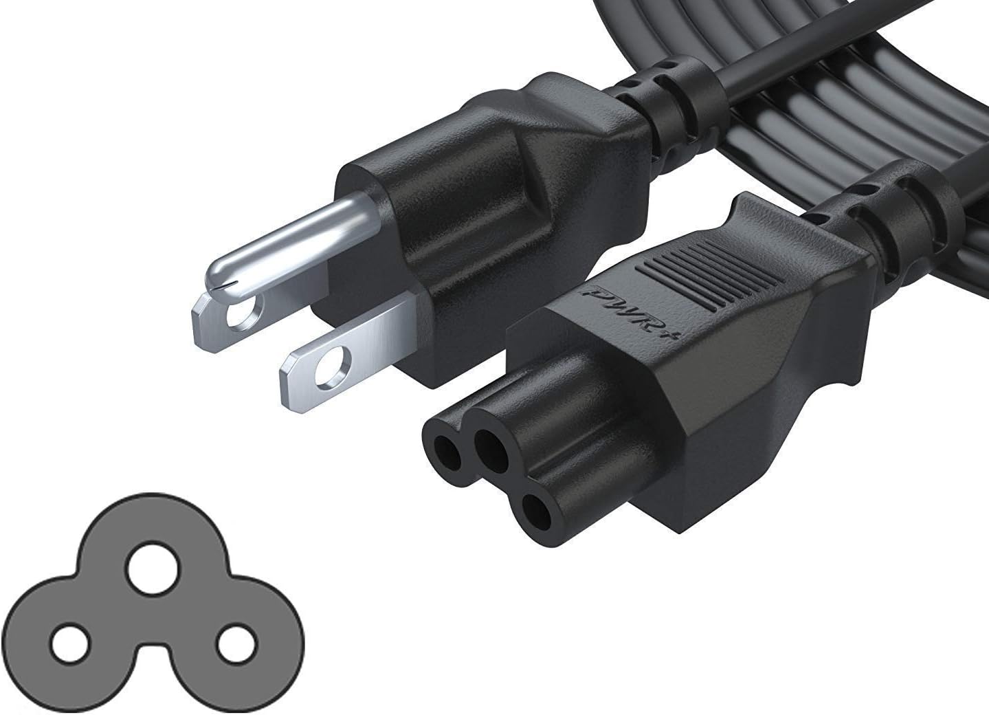 Amazon.com: US Standard Laptop Power Cord - 6FT / 1.8m 18AWG NEMA 5-15P ...