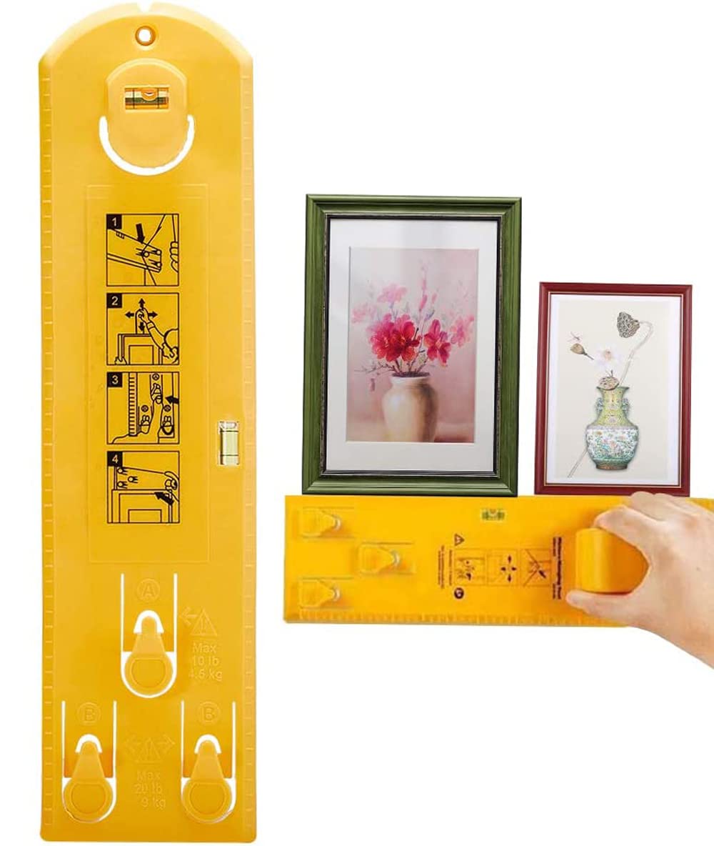Whitecloud TRANSFORMING HOMES® Hang & Level Picture Hanging Tool ...