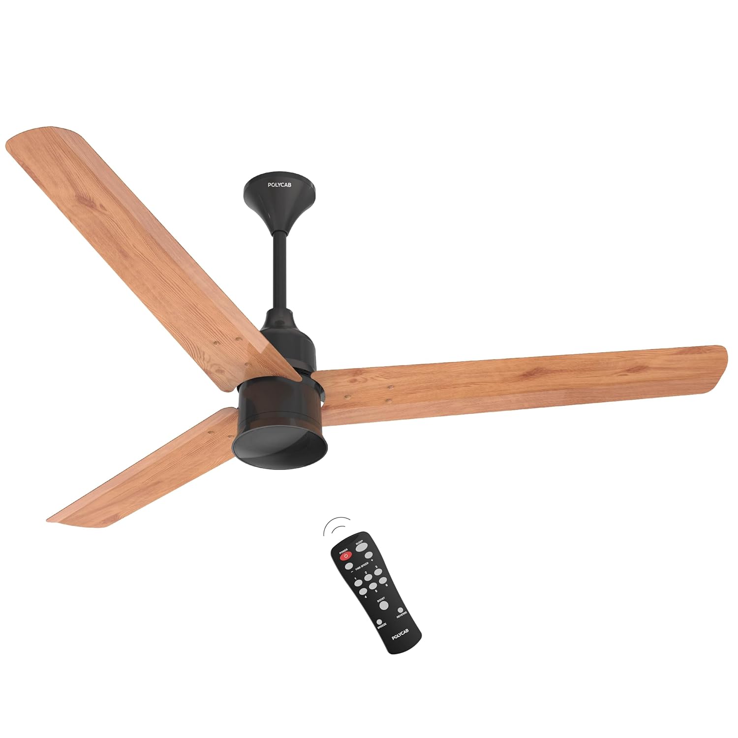 Buy Polycab Silencio Mini 1200mm 5-Star BLDC, Remote Ceiling fan for ...