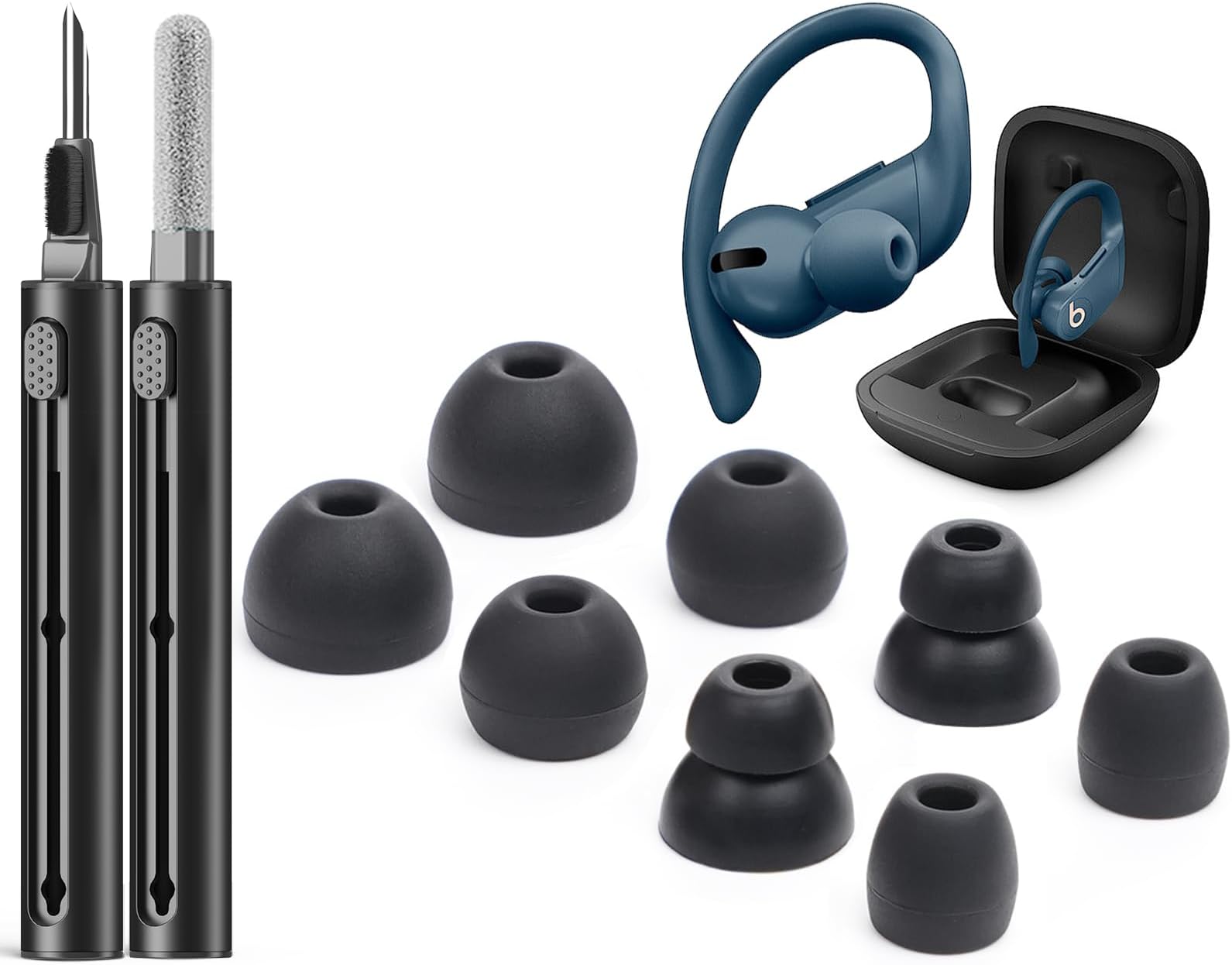 Amazon.com: 8 Pairs Powerbeats Pro Ear Tips Buds, 4 Size Replacement ...