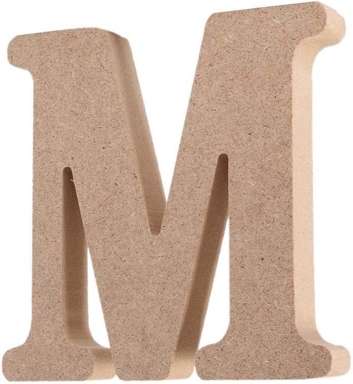 Wooden MDF Letter M - Size 30cm Tall - Free Standing Wooden Letters for ...