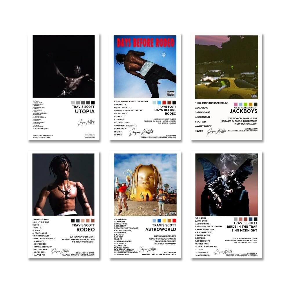 Travis Album Cover Signed Limited Posters Print Rapper Music Posters ...