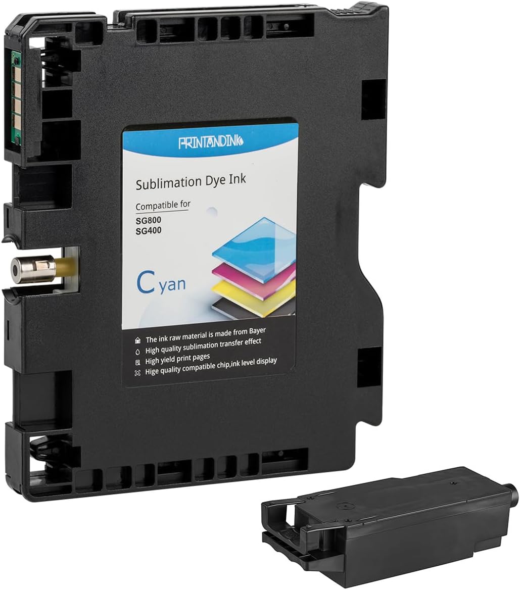 Amazon.com: PRINTANDINK SG400 SG800 Cyan Ink Combine Ink Tank ...