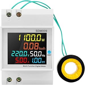 Amazon.co.jp: Smart Home Energy Monitor Din Rail LCD Digital Voltage ...