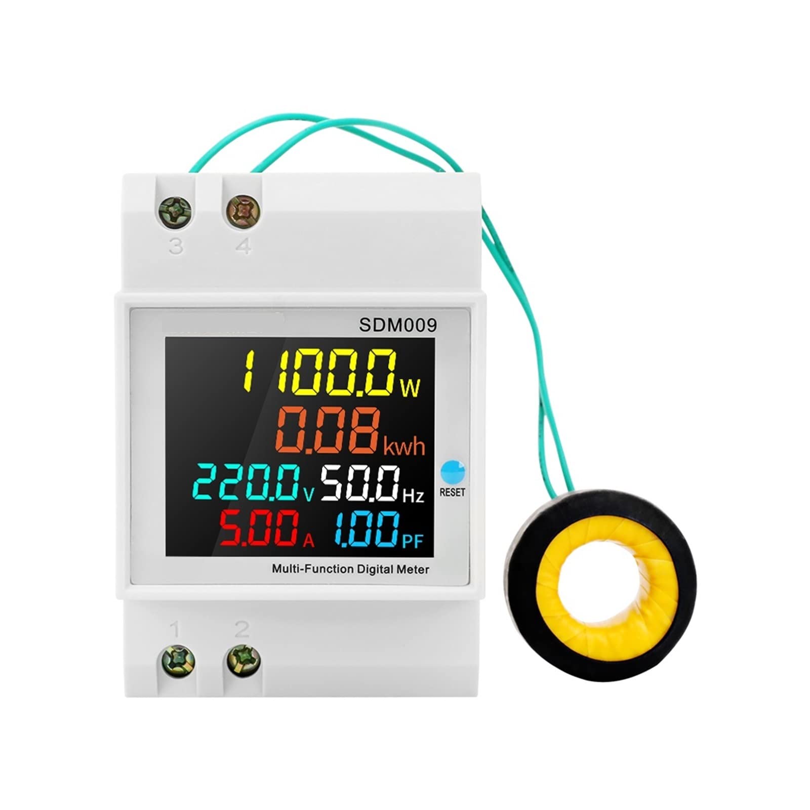 Bafli Smart Energy Monitor Din Rail Lcd Digital Voltmeter Voltage ...