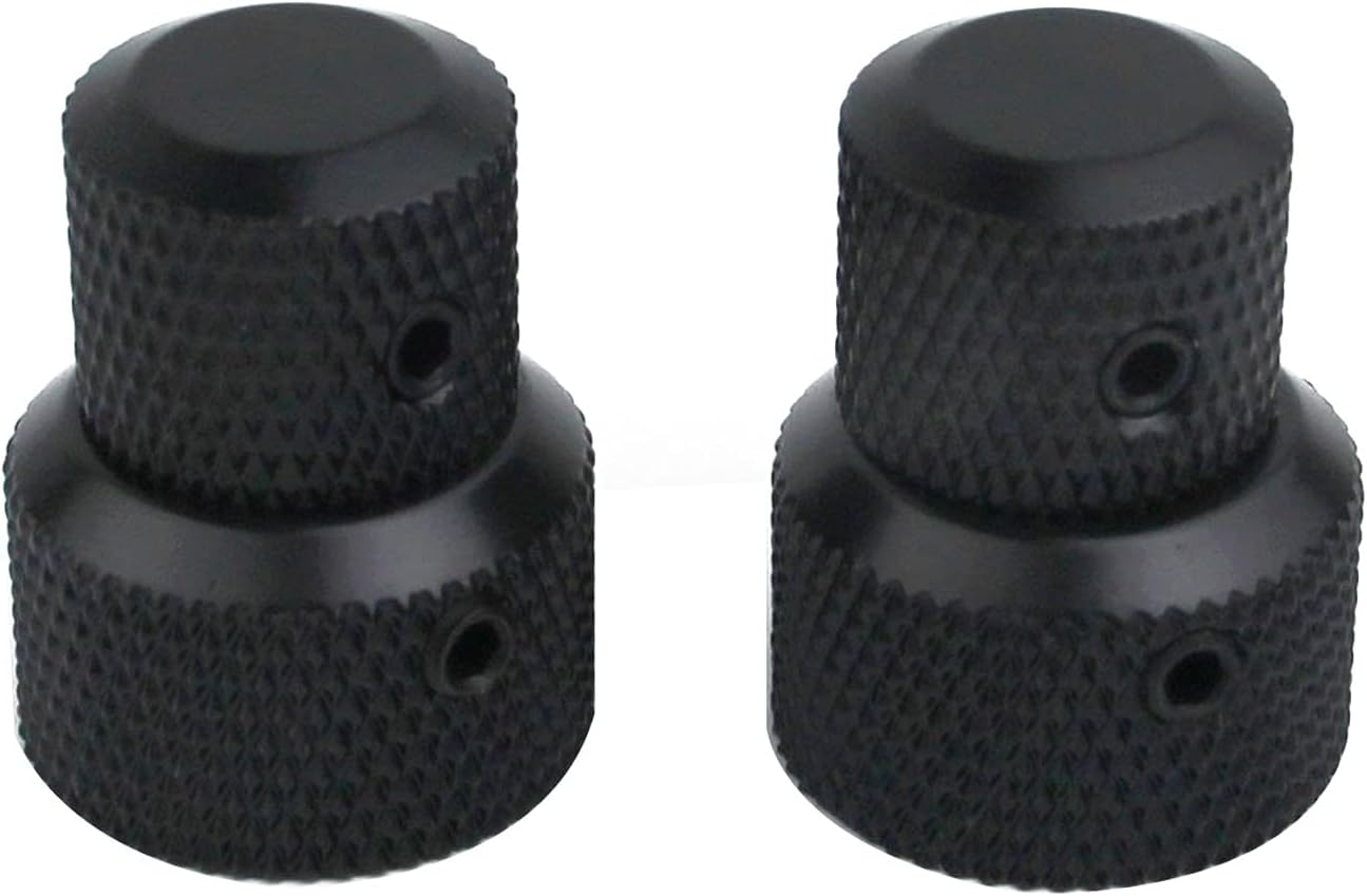 Amazon.com: Guyker 2Pcs Brass Concentric Stacked Knobs, Dual Knurled ...