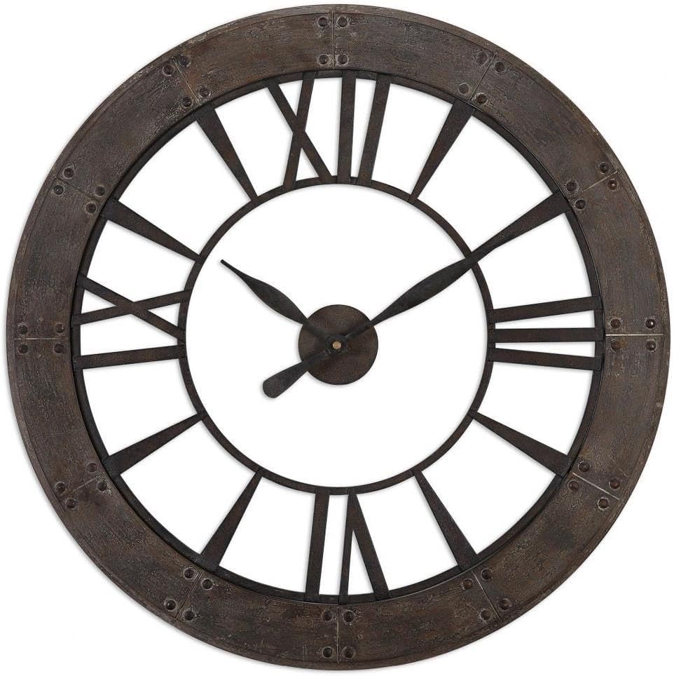 Amazon.com: Ronan - 60 inch Large Wall Clock - 60 inches wide by 1.5 ...