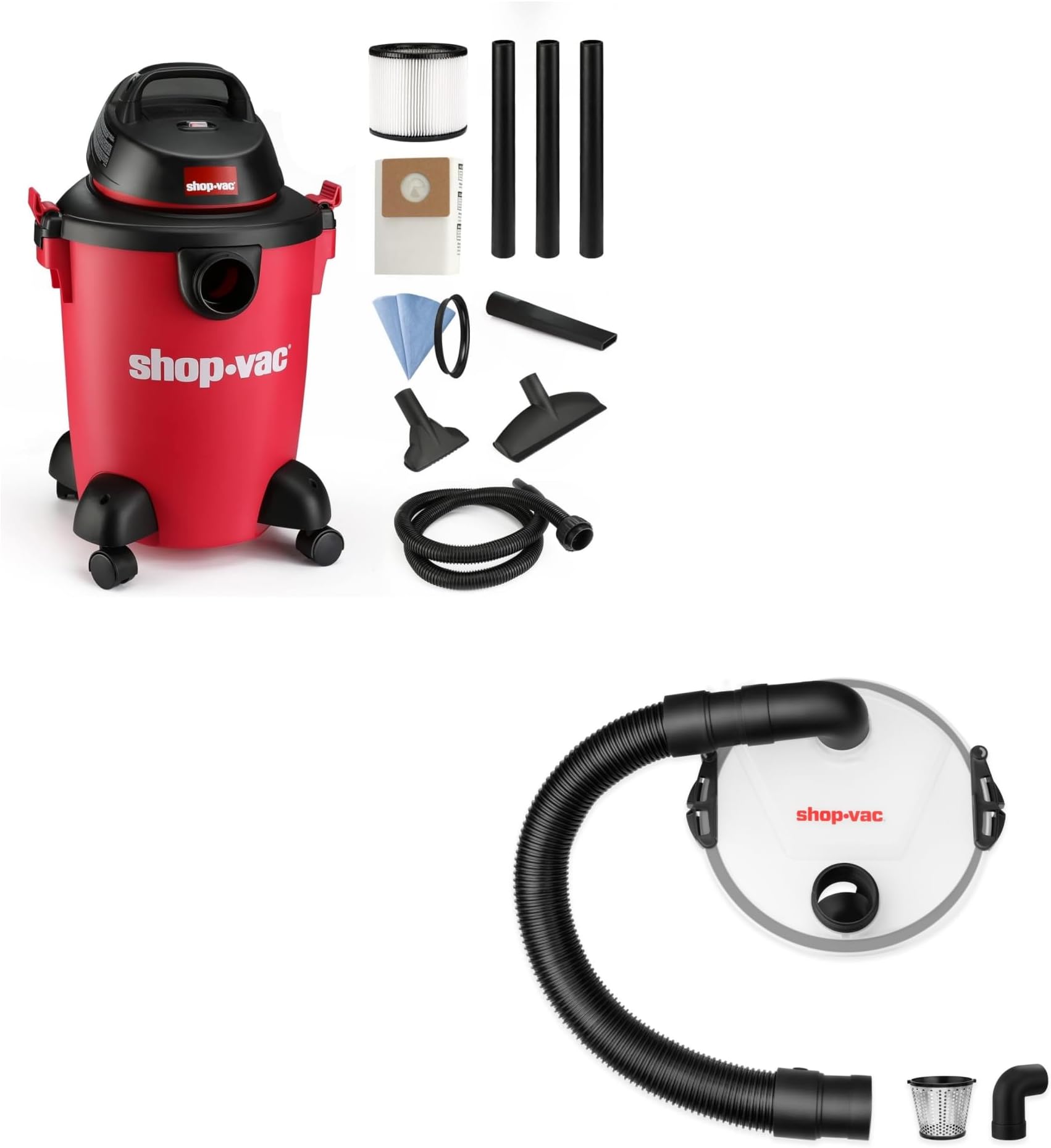 Amazon.com: Shop-Vac 6 Gallon 3.0 Peak HP Wet Dry Vacuum and Dust ...