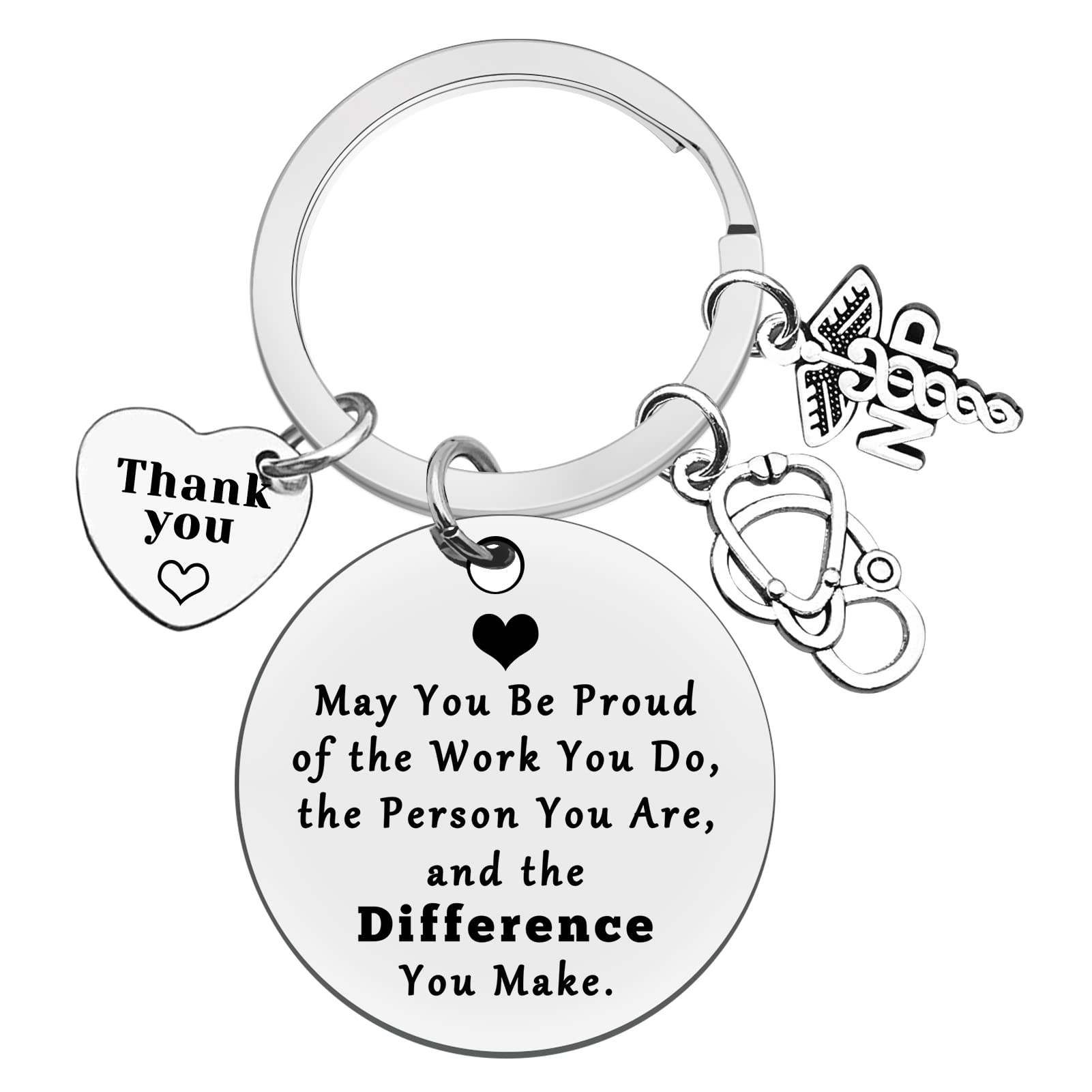 Amazon.com: Xiahuyu Nurse Practitioner Gifts NP Keychain Nurse ...