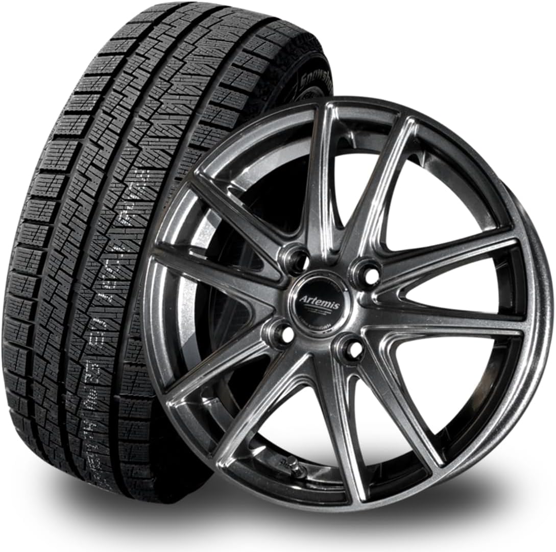 Amazon | 165/60R14 スタッドレスタイヤ&ホイール4本セット NV100/クリッパーリオ/スクラムワゴン/エブリィワゴン他 ...