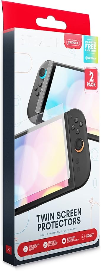 STEALTH Switch 2 Screen Protectors (Twin Pack) : Amazon.co.uk: PC ...