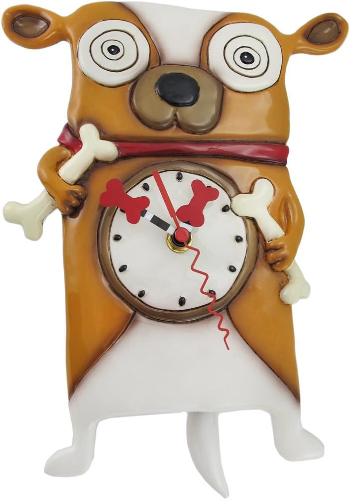 Amazon.com: Allen Designs Roofus Dog Pendulum Clock : Home & Kitchen
