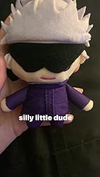 Amazon.com: AMNPOLEN Plush Figure Toys with Openable Patch Anime Gojo ...