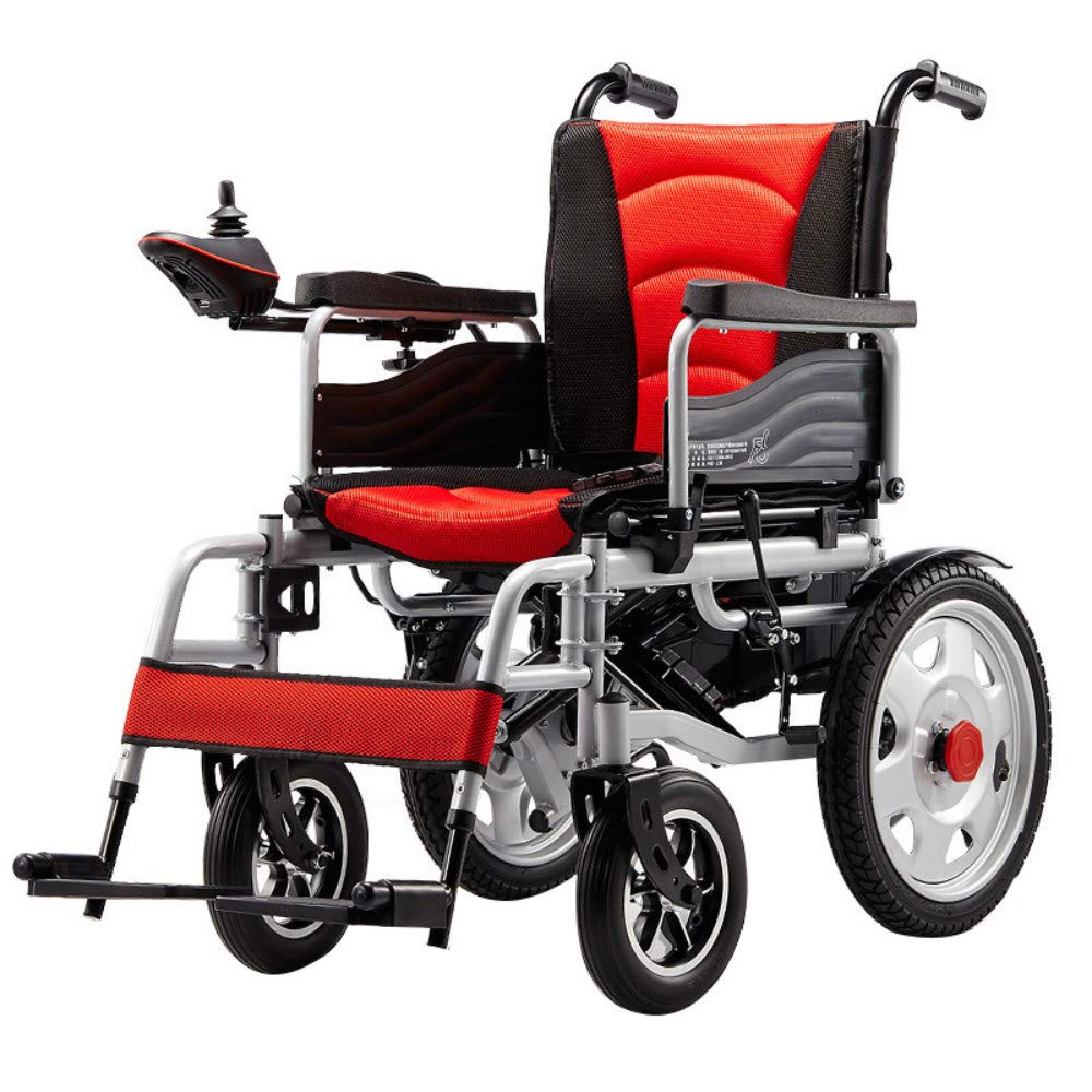 Buy Heavy Duty Electric Powered Wheelchair, Deluxe Fold Foldable Power ...
