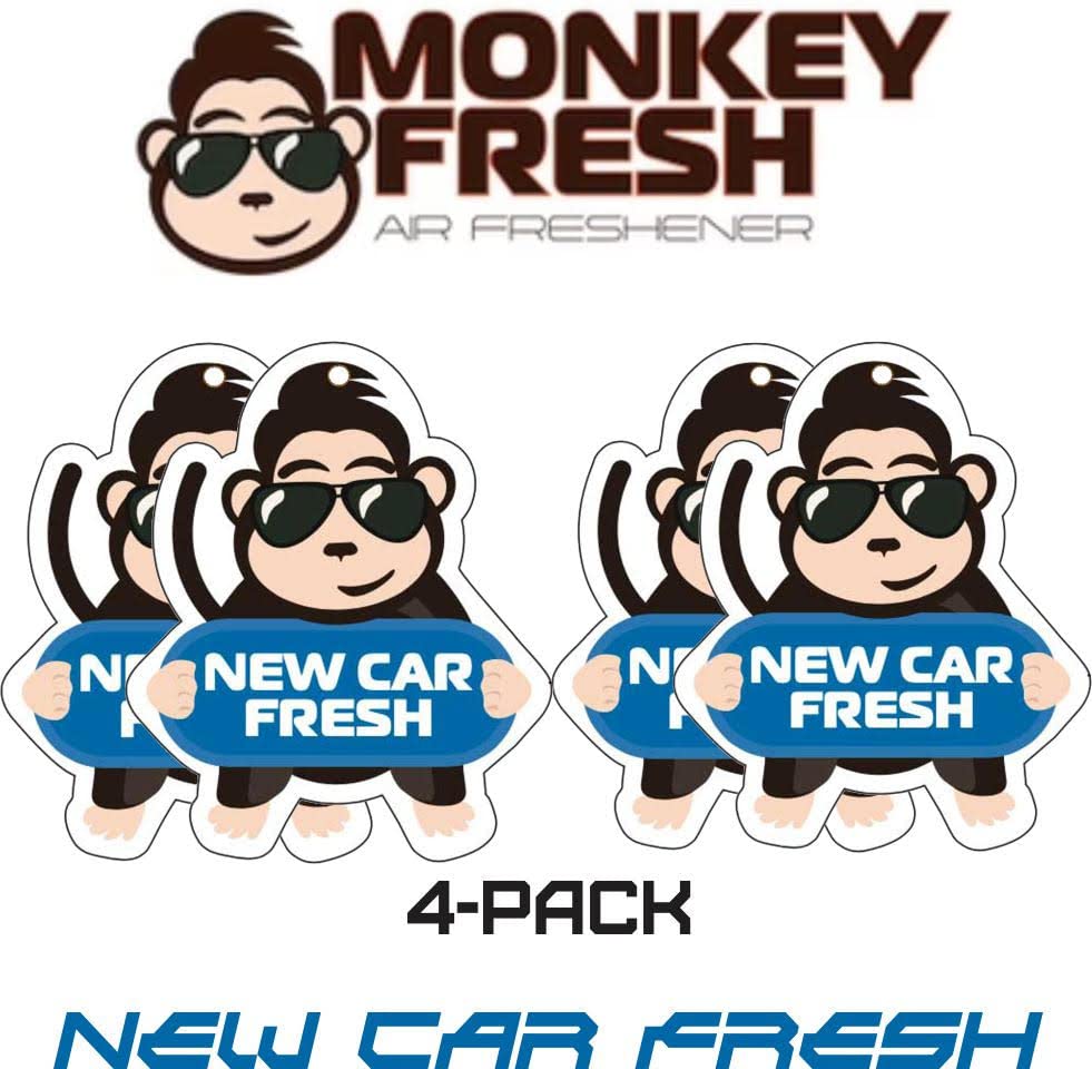 Amazon.com: Monkey Fresh Hanging Car Air Fresheners (New Car) : Automotive
