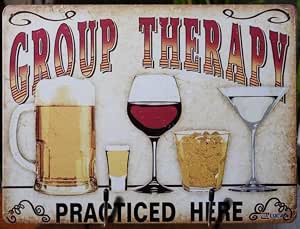 Amazon.com: Cocktail Recipe Collection metal sign (GROUP THERAPY ...