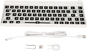 68 Keys DIY Mechanical Keyboard Kit, Gaming Keyboard Without Keycups ...