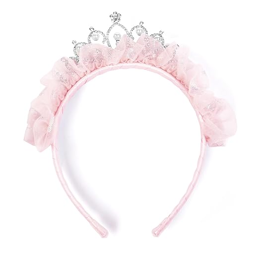 Amazon.com : Huachi Girls Princess Tiara Crown Headband Cute Tulle ...