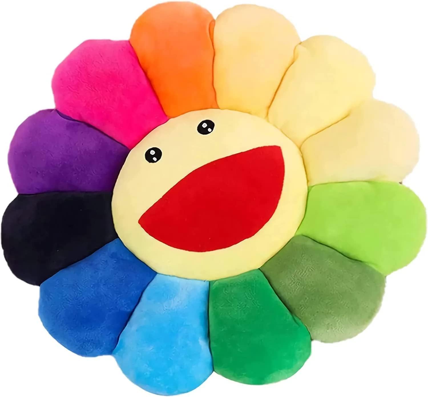 Amazon.com: mttdxnh Rainbow Flower Pillow - Floor Pillow and Back ...