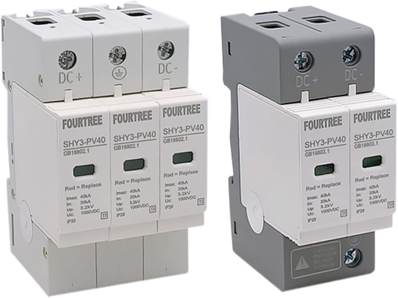 Protector contra sobretensiones solares SPD, 2P, 3P, CC, 500V, 600V, 800V, 1000V, pararrayos de ...