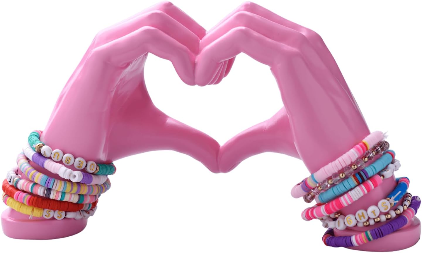 Amazon.com: TIMOSUKI Elegant Pink Room Decor - Heart Hands Sculpture ...