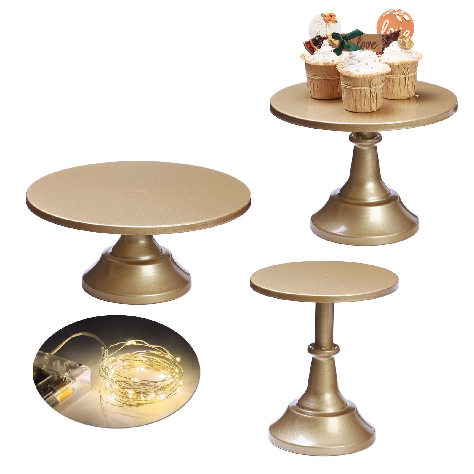 Snapklik.com : VILAVITA 3-Set Modern Cake Stands Set Round Cake Stand ...