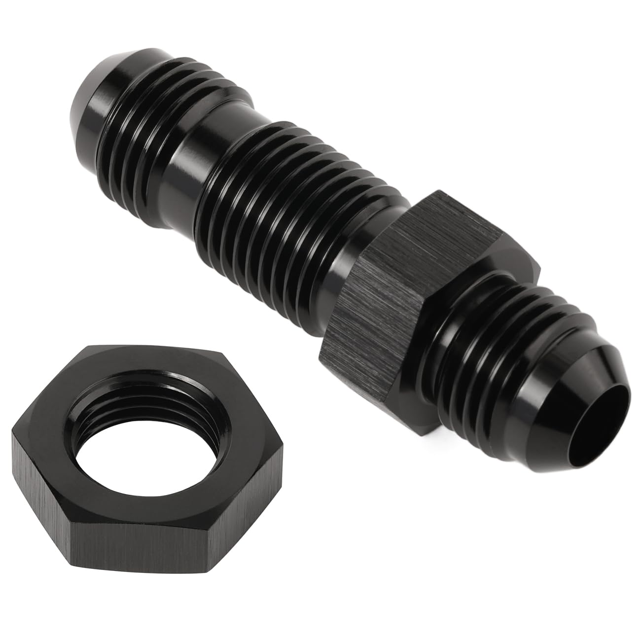Snapklik.com : Podavelle 6AN Male Flare Straight Bulkhead Fitting Adapter