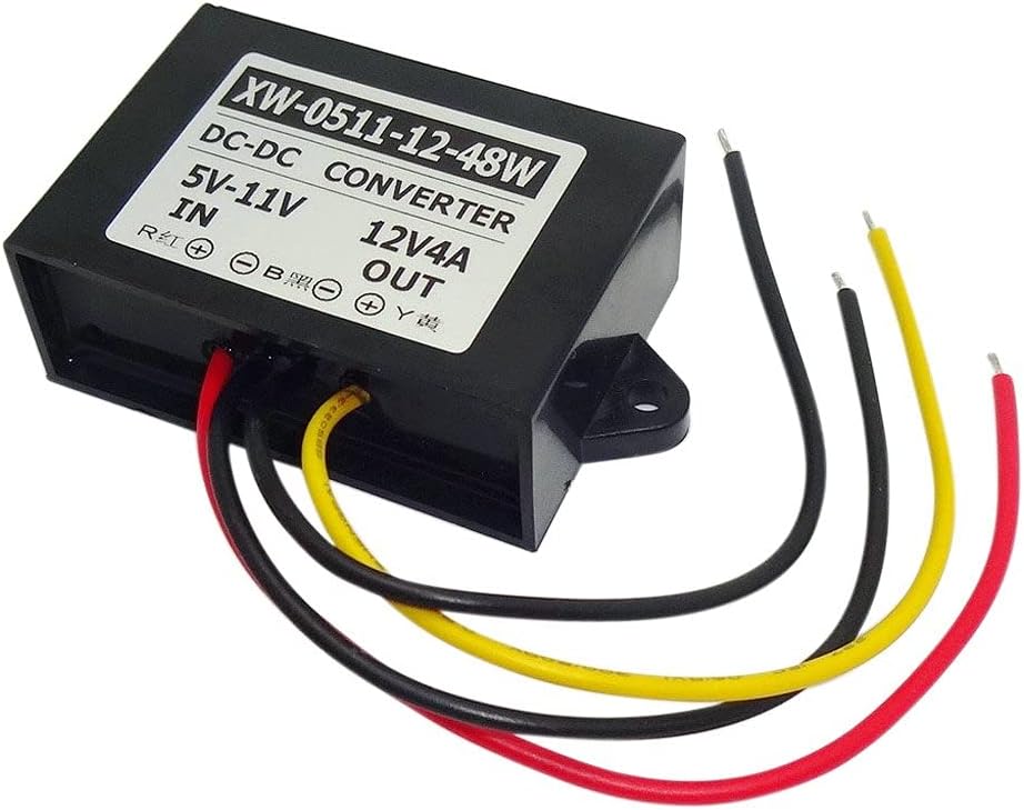 5V-11V To 12V DC Step Up Converter, 4A 48W DC Power Supply Voltage ...