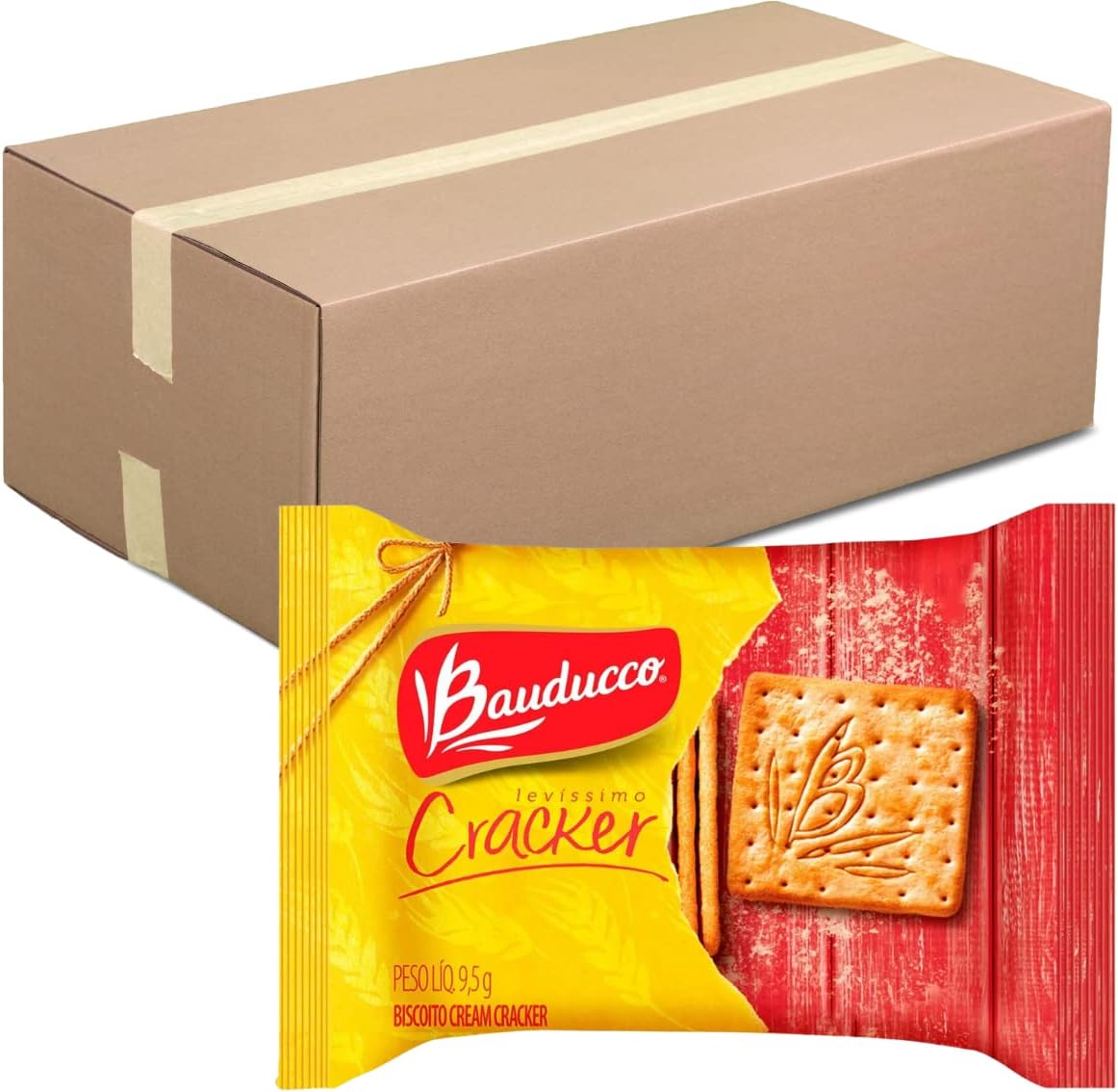 Biscoito Cream Cracker Bauducco - Caixa Com 120 sachês : Amazon.com.br ...