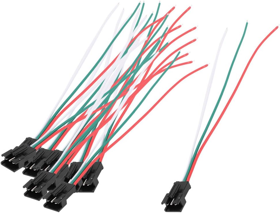 Amazon.co.jp: Aexit 10個入り SM-3P 2.5mmピッチ22AWGオス型バッテリーコネクターw 14cmワイヤー(10 pi?ces_t SM-3P 2.5mm ...