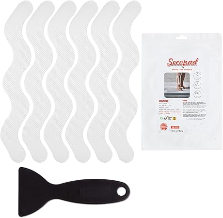 Amazon.com: Secopad Patented 36 PCS Anti Slip Shower Stickers, Safety ...
