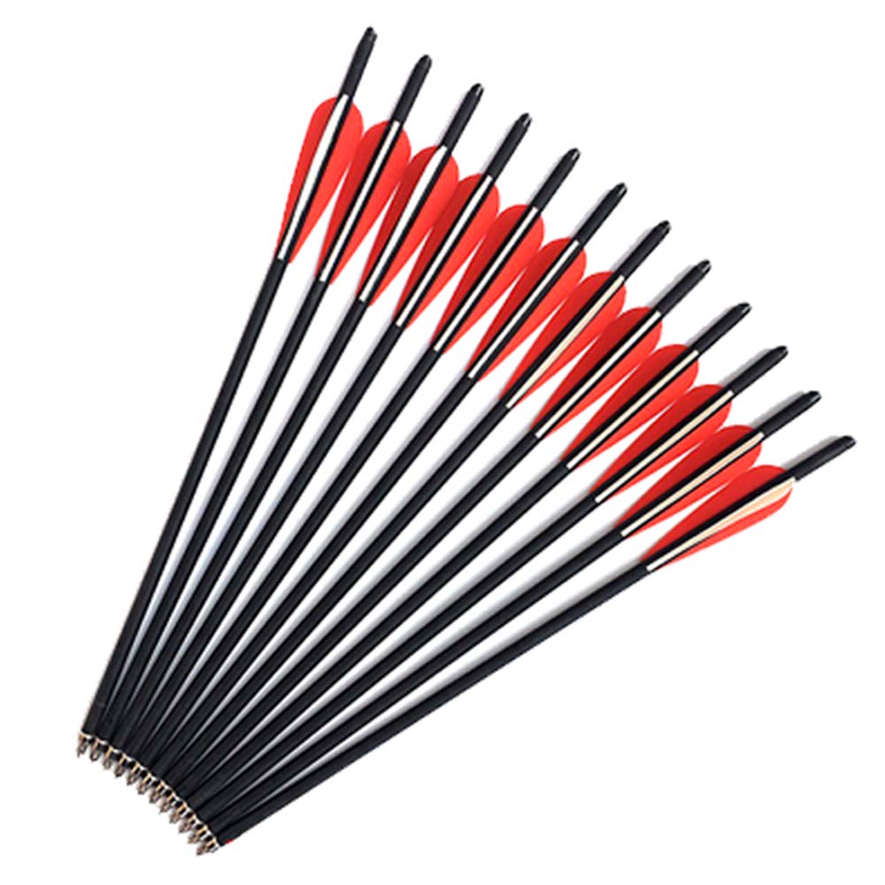 JIANZD Crossbow Bolts 22'' Inch Hunting Arrow Carbon Arrow Shaft Moon ...