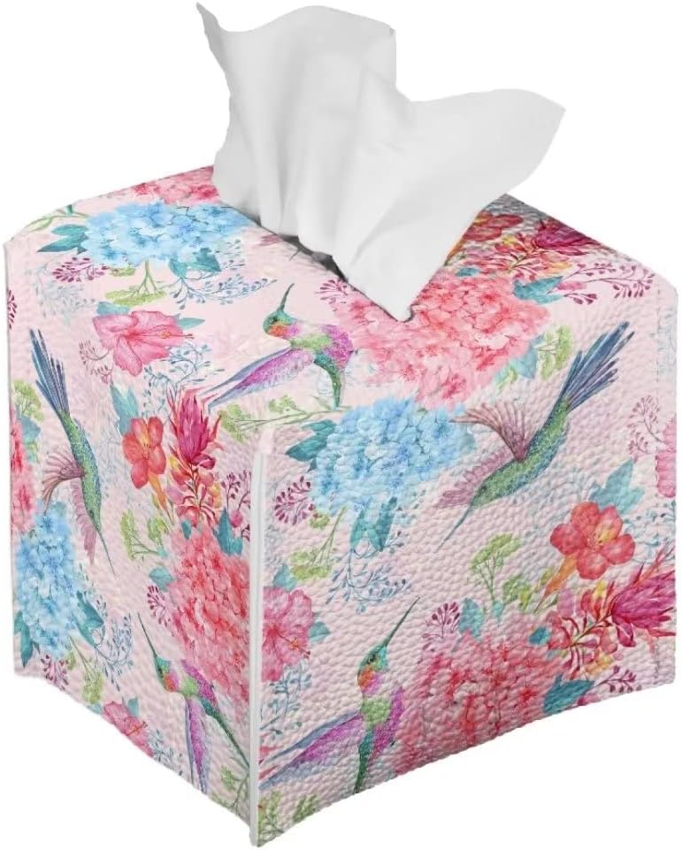 Amazon.com: DIYFLASH Hummingbird Square Tissue Box Holder Facial Tissue ...