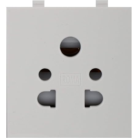 Anchor Roma Twin Socket Heavy Duty 30828, White, 10/20 amp 240V, (Pack ...