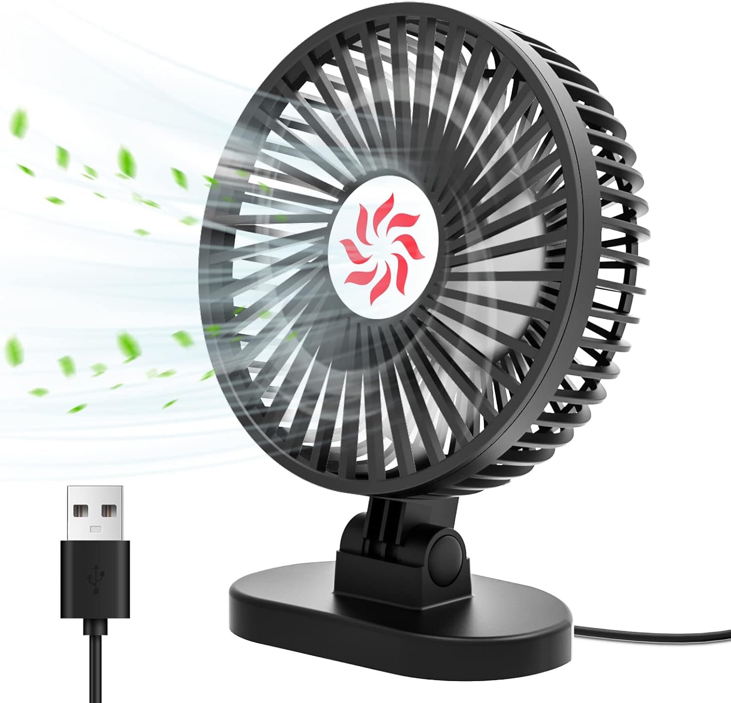 Amazon.com: USB Mini Desk Fan, 3 Speeds Portable, Small But Powerful ...
