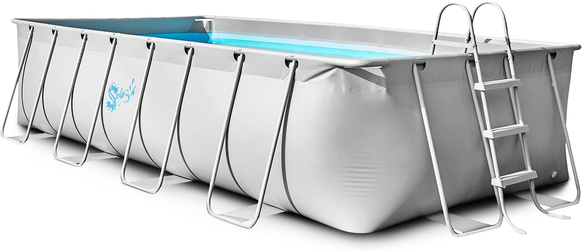 Amazon.com: 18ft X 9ft X 52in Rectangular Ultra Frame Pool Set : Patio ...