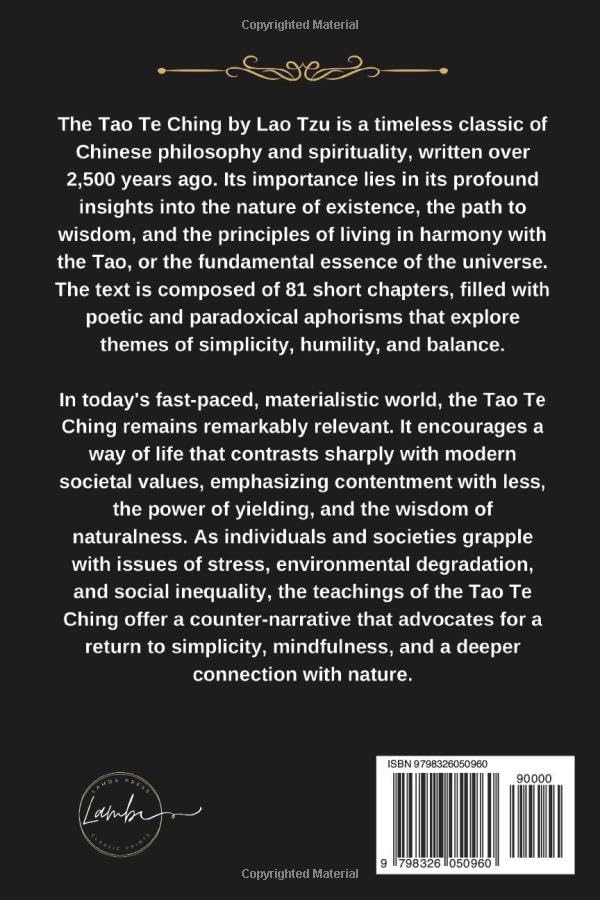 Snapklik.com : TAO TE CHING Illustrated Large Print: Over 40 Exquisite ...