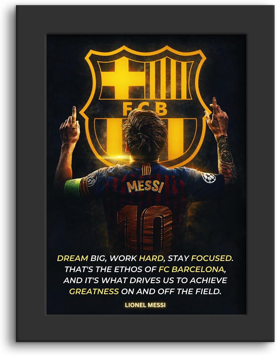 DmcreativityCraft Lionel Messi Poster - with 1 inch Photo Frame ...