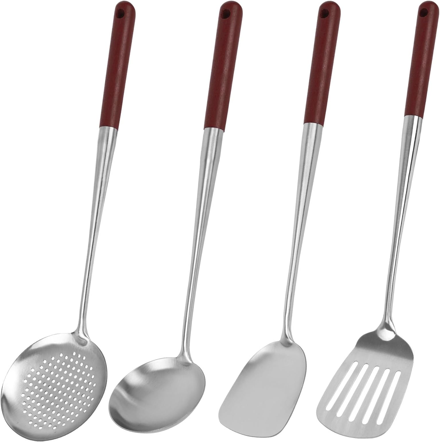 Amazon.com: 15 inch Large Spatula Slotted Turner Soup Ladle 304 ...